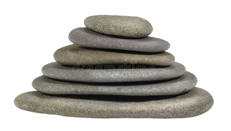 Stacked flat pebbles stock image. Image of pebble, rounded - 30588525