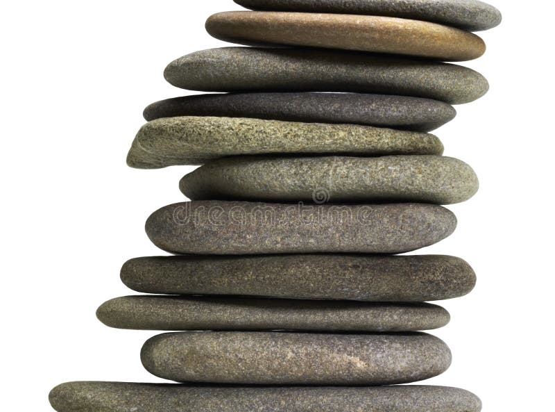 Stacked flat pebbles stock photo. Image of pile, mineral - 34684656