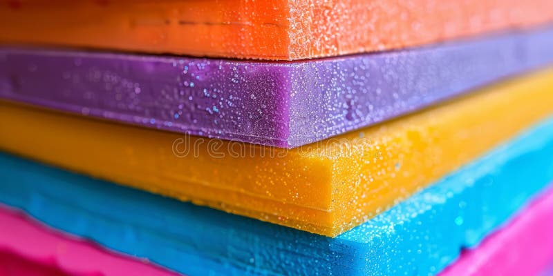 Stacked Foam Plastic Sheets Ready for Installation, Emphasizing the ...