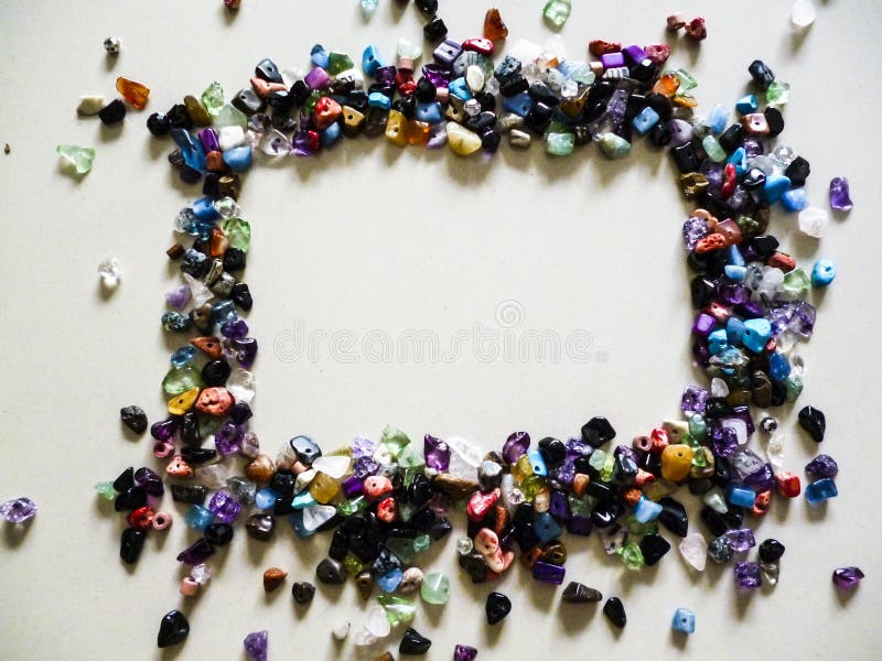 Stacked Frames of Colorful Stones Stock Photo - Image of colorful ...