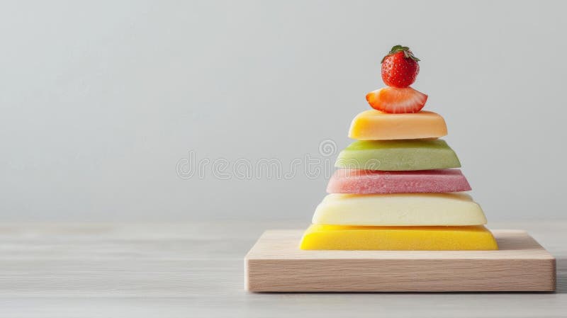 Stacked Fruit Create Pyramid, Fresh Concept with Summer Delicious ...