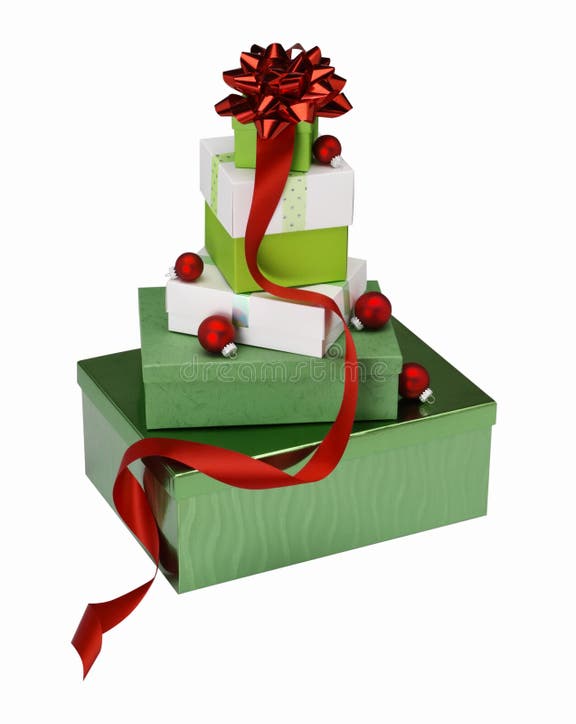 Stacked Christmas Gift Boxes Stock Illustration - Illustration of boxes ...