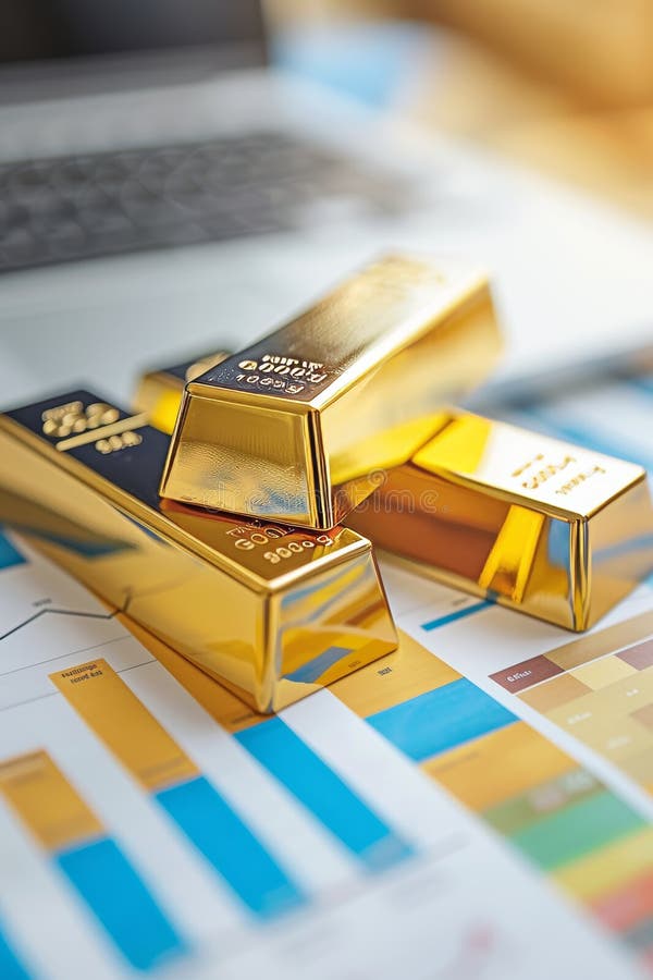 Stacked Gold Bars Atop Tools for Regulatory Compliance Indicators in a ...