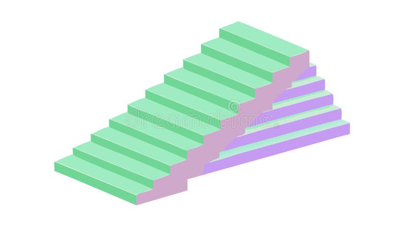 Stacked Green Steps, Upward Progress, Gradual Ascent, Achievement Path ...