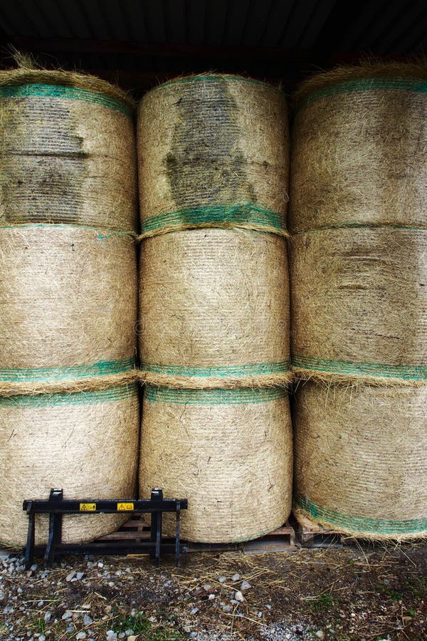 Stacked hay bales stock image. Image of agriculture, flora - 57288745