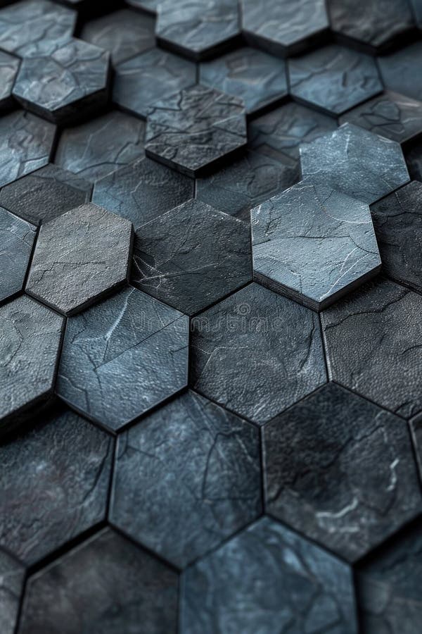 Stacked hexagons stock image. Image of structure, form - 374979061