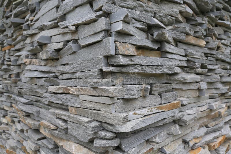Stacked Horizontal Gray Stone Plates Stock Image - Image of gray ...