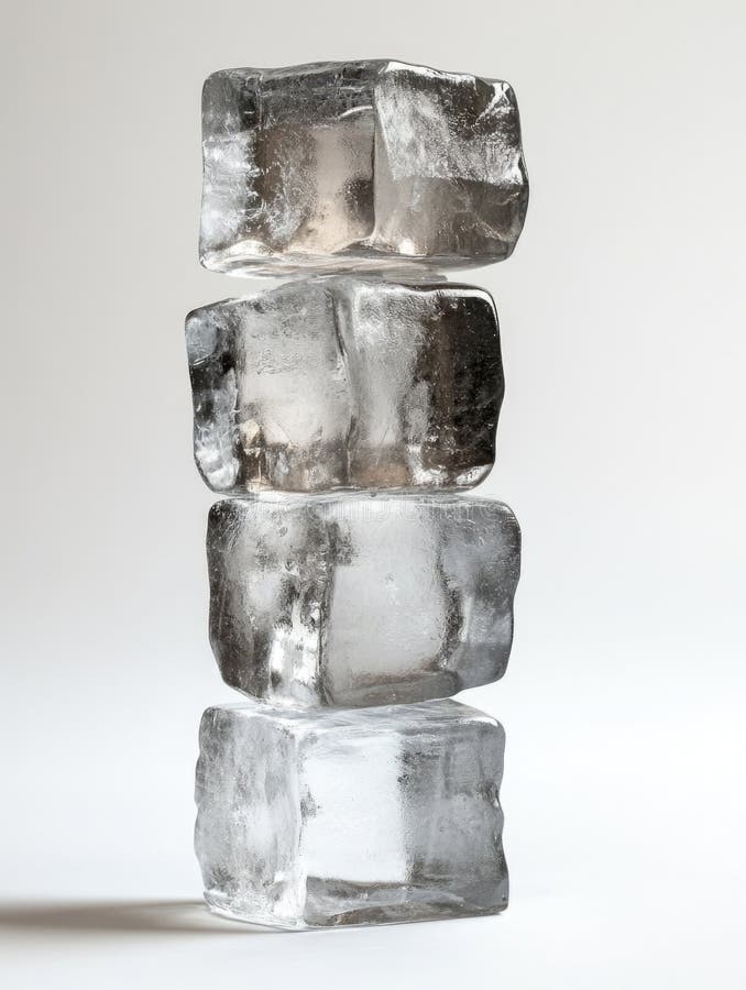 Stacked Ice Cubes stock photo. Image of cooling, temperature - 381850028