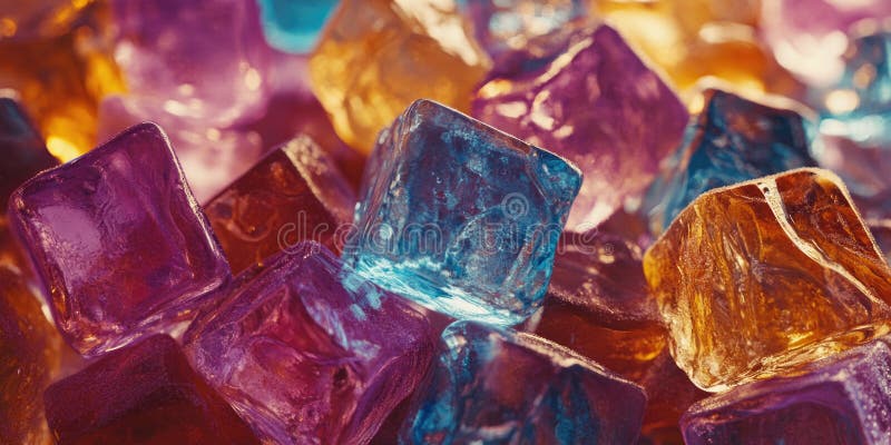 Stacked Ice Cubes stock photo. Image of temperature - 381879832