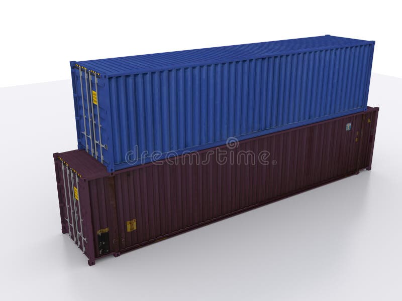 Stacked Iso Containers Stock Illustrations – 12 Stacked Iso Containers ...