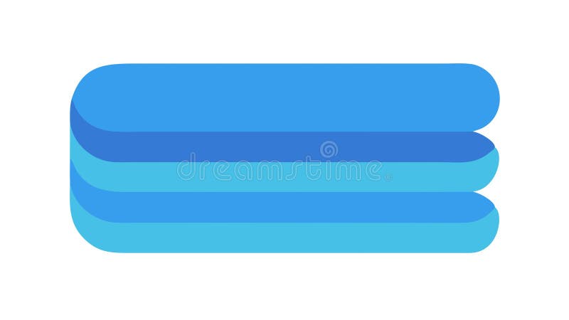 Stacked Items Blue Flat Design Icon, Vector Design Generative AI Stock ...
