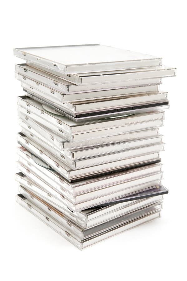 A stack of cd s stock image. Image of cased, boxes, disc - 9780287