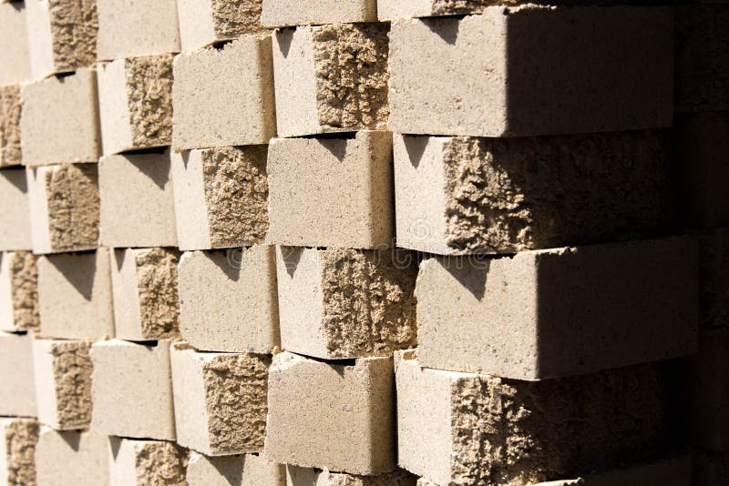 Stacked Landscaping and Garden Pavers Stock Image - Image of yard ...