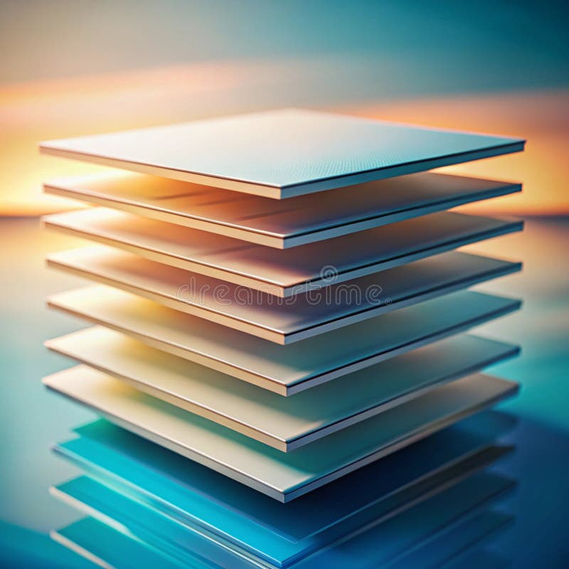 Stacked Layered Geometric Forms Stock Photos - Free & Royalty-Free ...