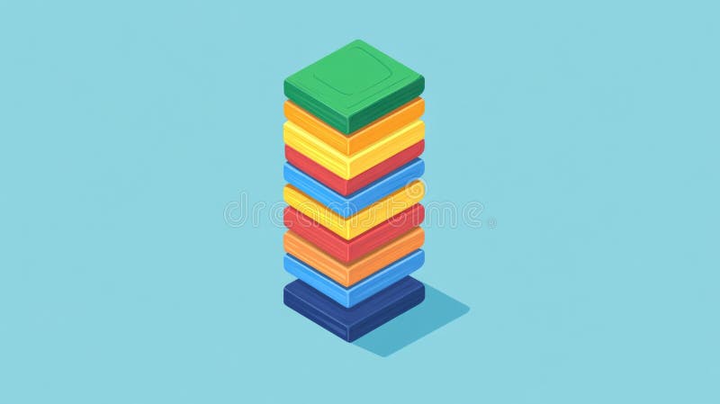 Stacked Lego Blocks stock image. Image of education - 375976085