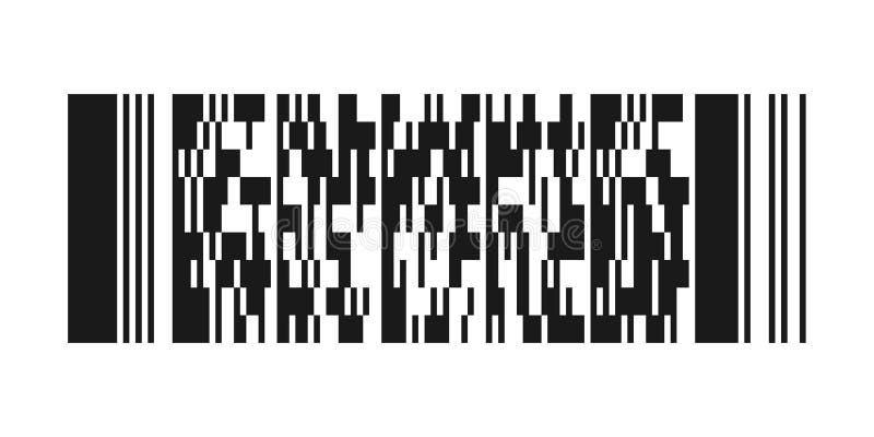 Stacked Linear Barcode. Code Pattern, Sample. Stock Vector ...