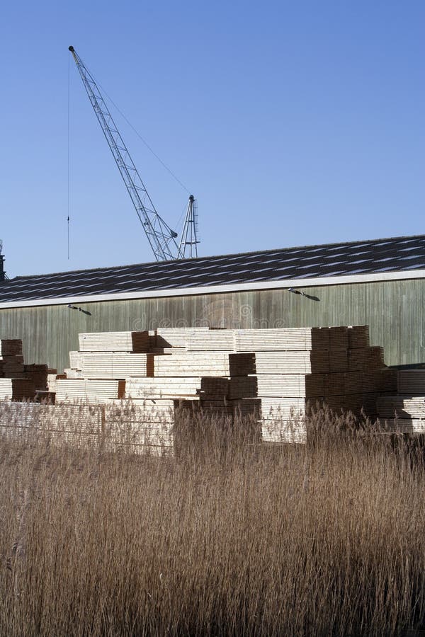 Stacked lumber stock photo. Image of lumberyard, construction - 37555470