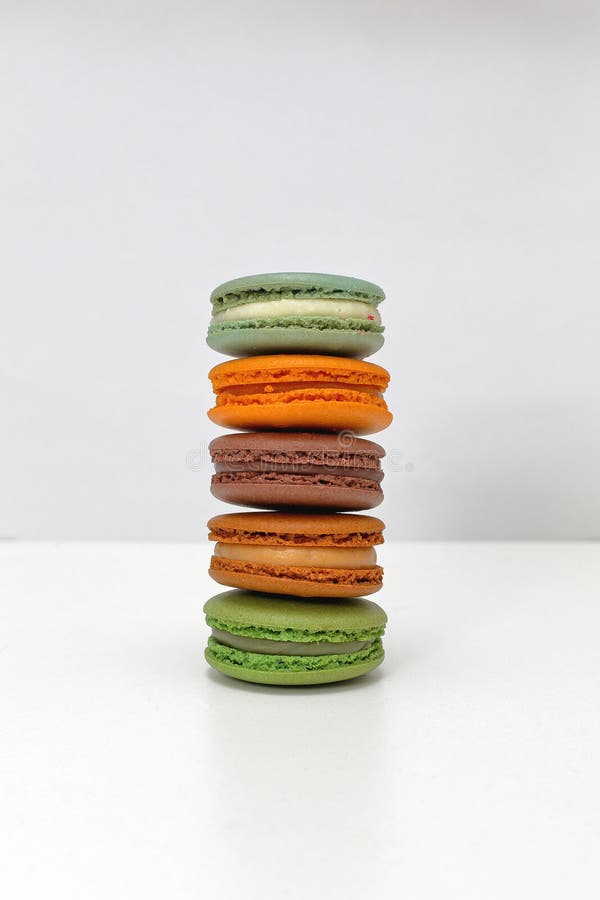 Stacked Macarons stock photo. Image of cakes, color, macaron - 50090430