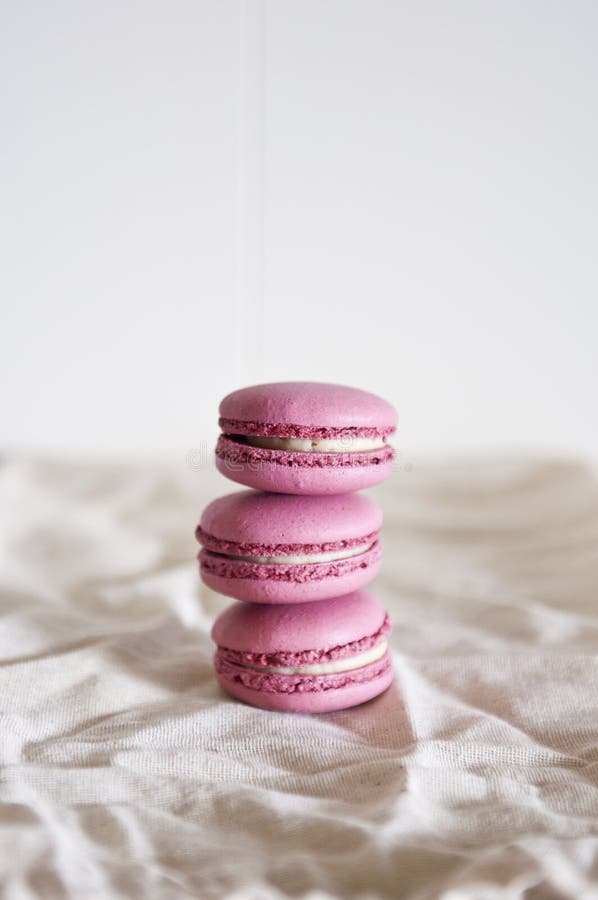 Stacked macarons stock photo. Image of choc, pink, stacked - 41429418