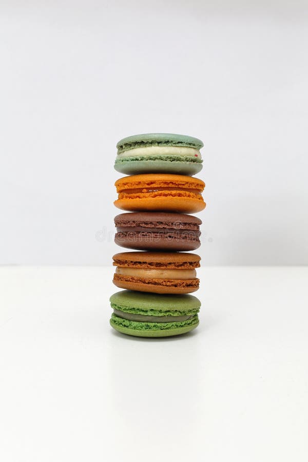 Stacked Macarons stock photo. Image of cakes, macaron - 111937840