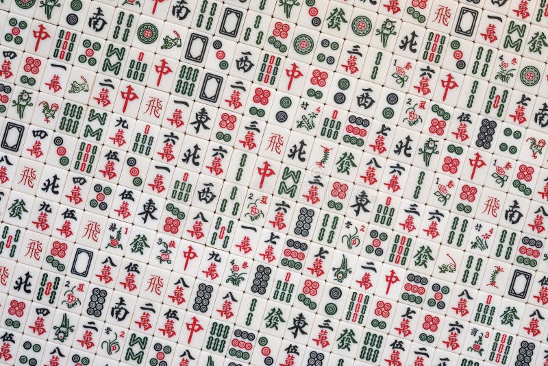 Stacked mahjong tiles stock image. Image of background - 191016279