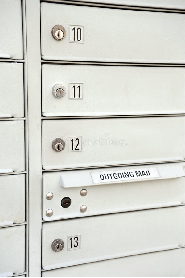 Stacked Mailboxes stock image. Image of incoming, deposit - 11000983
