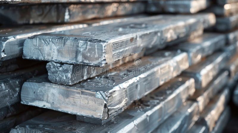 Stacked metal bars closeup stock image. Image of alloy - 314354751
