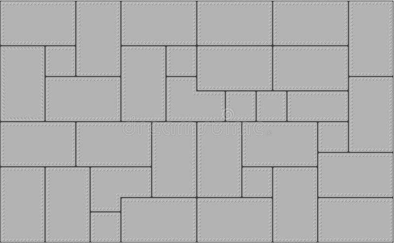 Stacked Metal Plates Seamless Vector Pattern or Seamless Vector ...