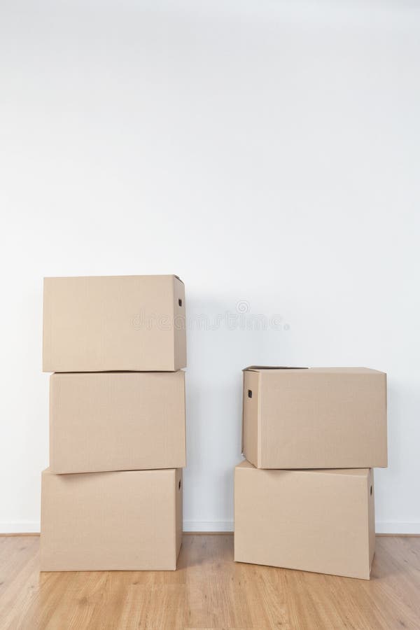 Stacked Moving Boxes stock image. Image of shipping, storage - 37497459
