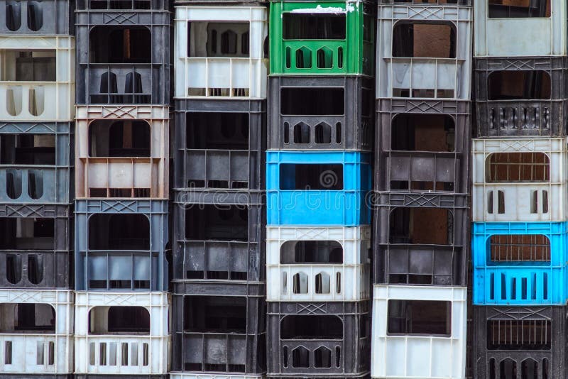 Multicolored Plastic Beer Boxes Texture Stock Image - Image of alcohol ...