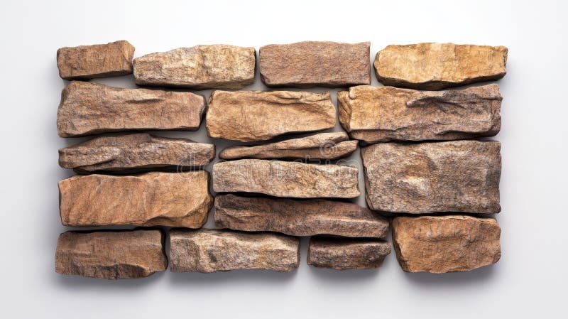 Stacked Natural Stone Texture on White, Stone , Texture Stock ...