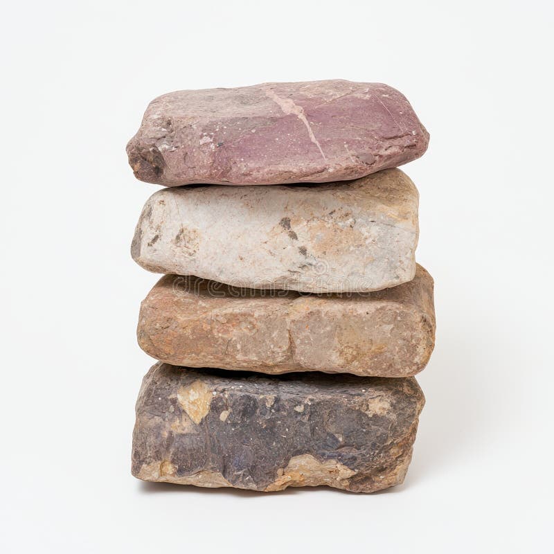 Stacked natural stones stock illustration. Illustration of design ...