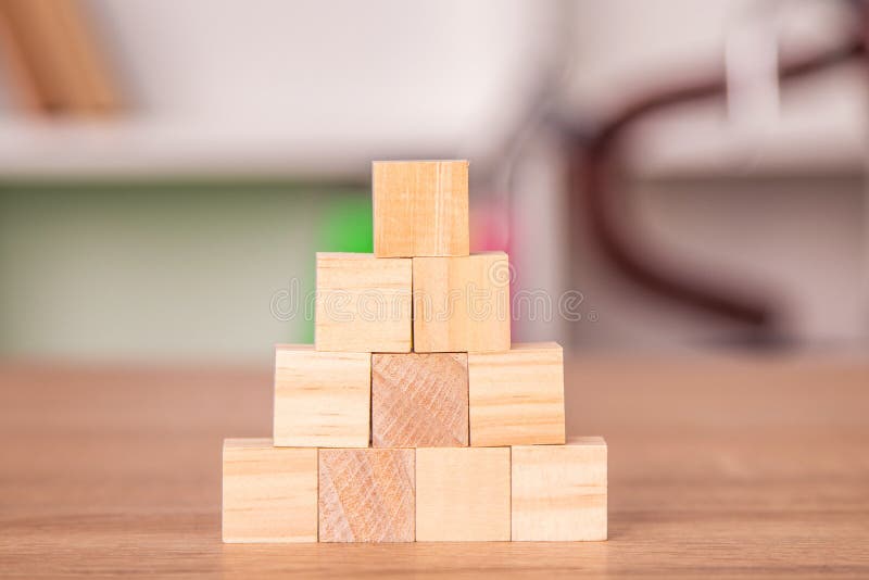 Natural Wood Blocks, Puzzle Stock Image - Image of games, risk: 256020209