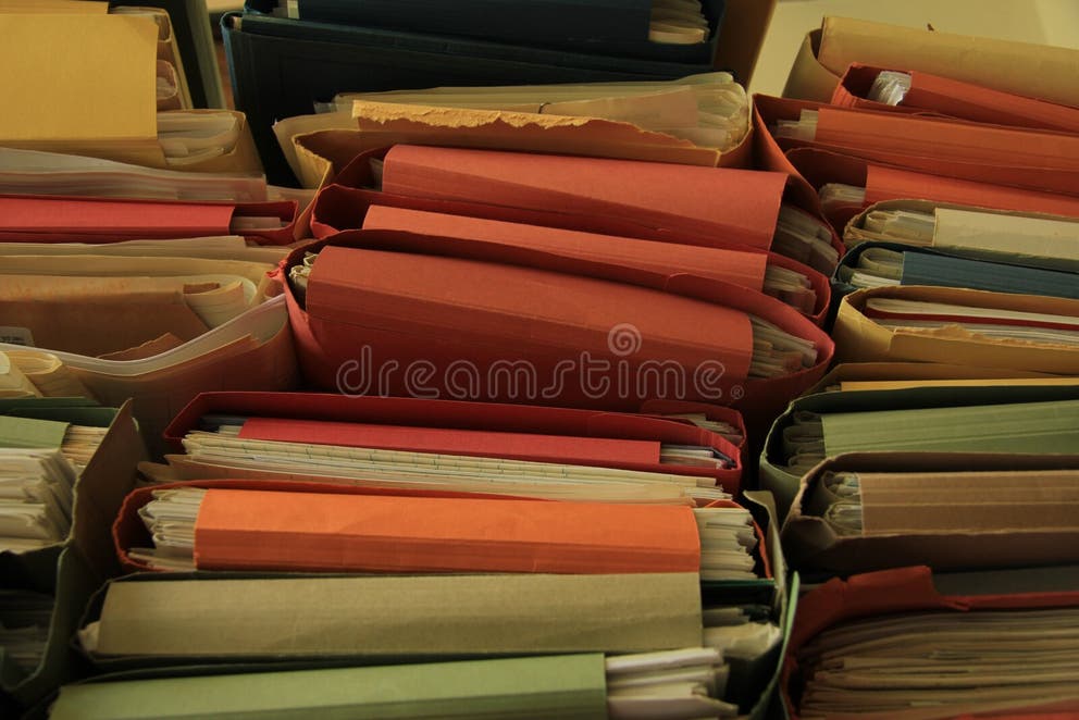 Stacked office files stock photo. Image of file, paper - 73126262