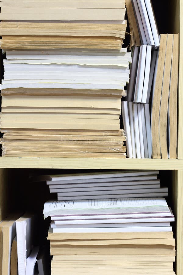 Stacked office papers stock photo. Image of document - 90279036