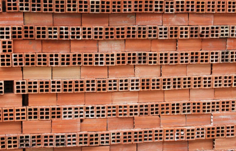 Stacked Orange Bricks stock image. Image of south, rectangle - 67757507