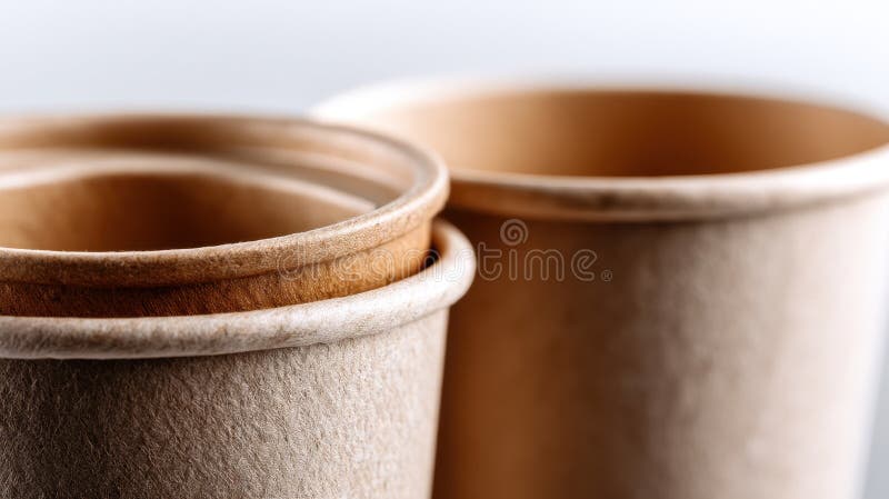 Stacked Paper Cups stock illustration. Illustration of coffee - 382950815