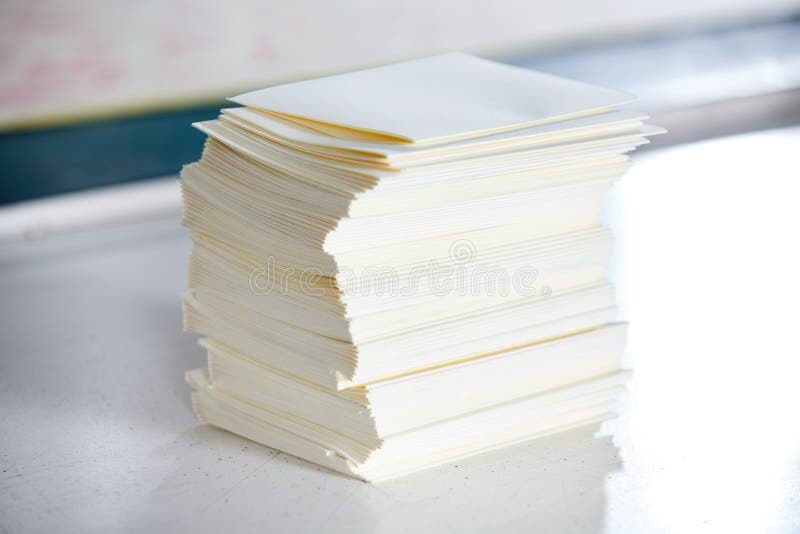 Stacked papers stock image. Image of perspective, news - 36515443