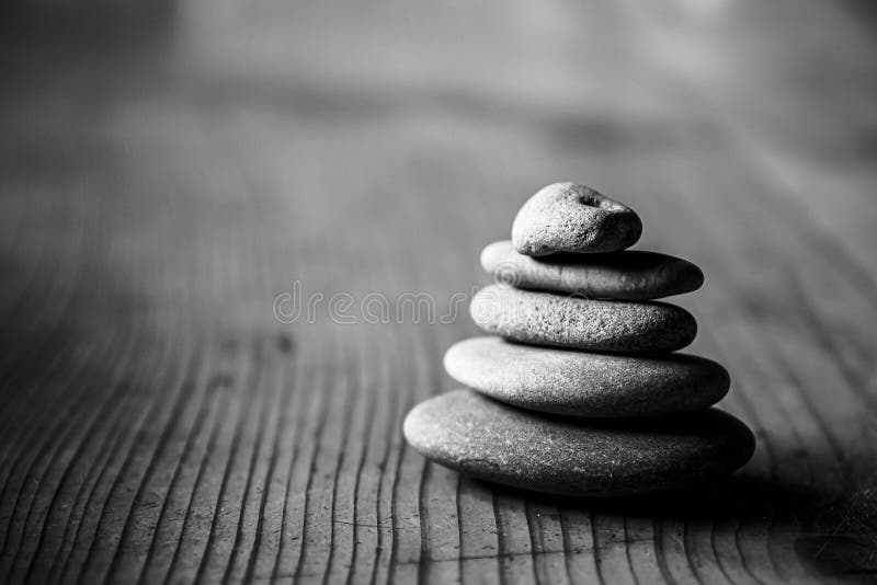 Stacked Pebbles and Free Space, Symbol of Zen Stock Photo - Image of ...