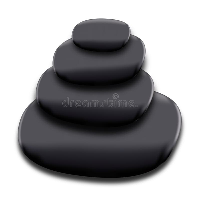 Stacked Pebbles Illustration Stock Illustration - Illustration of feng ...