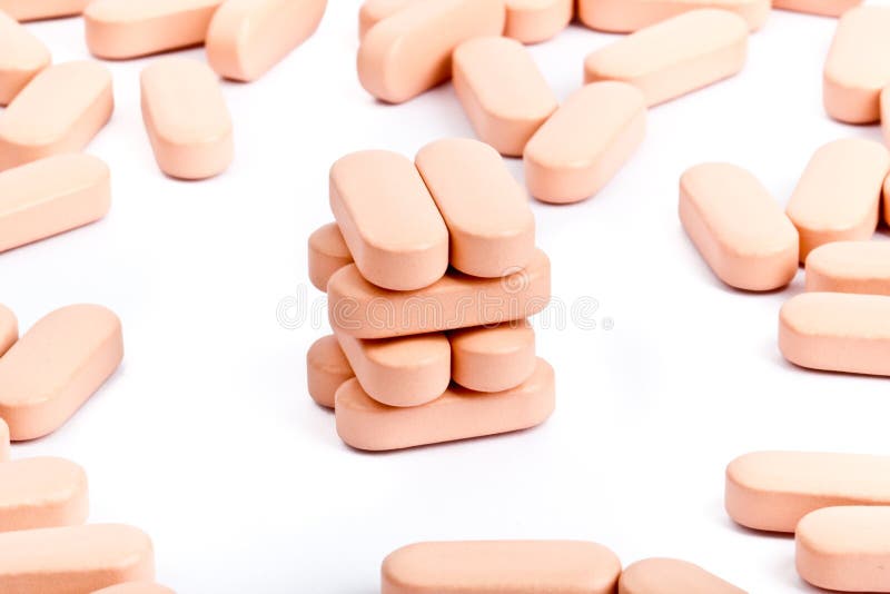 Stacked Pills stock photo. Image of macro, drugstore - 36957852