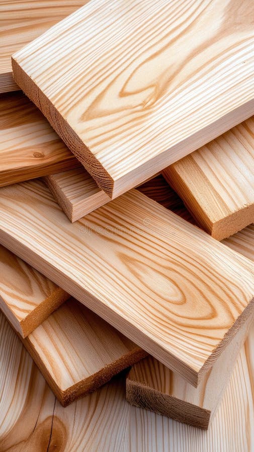 Stacked Pine Timber Planks Reveal Intricate Patterns and Textures ...