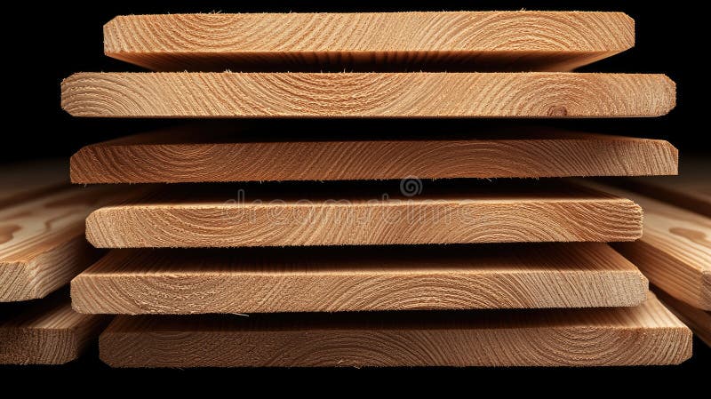Stacked Pine Timber Planks Reveal Intricate Patterns and Textures ...