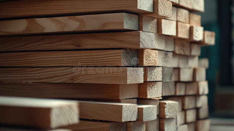Stacked Pine Timber Planks Reveal Intricate Patterns and Textures ...