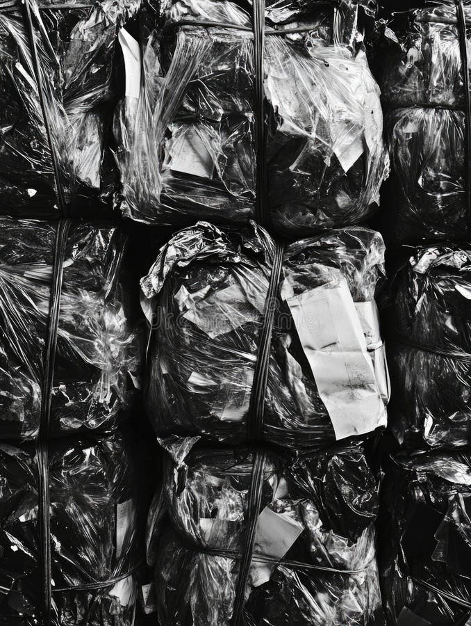 Stacked Plastic Bags stock photo. Image of recycling - 378061336