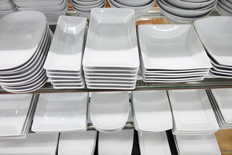 Stacked plates stock photo. Image of displaying, cutlery - 263070502