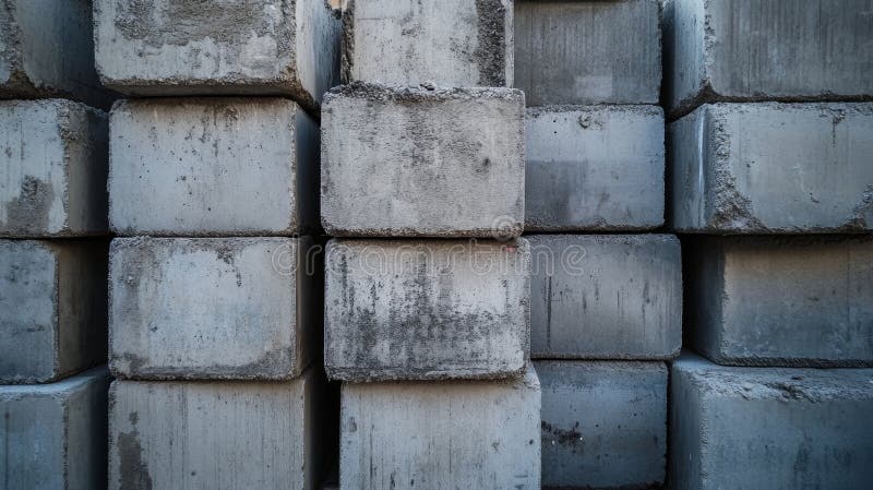 Stacked Portland Cement Blocks at a Construction Site in Portland Stock ...