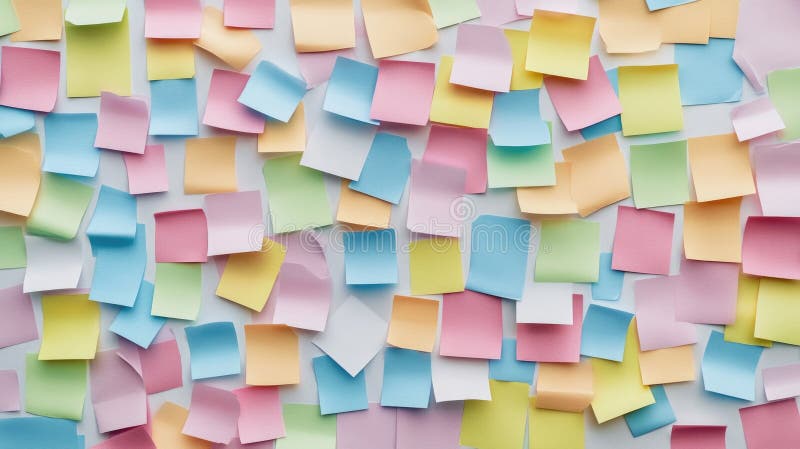 Stacked Post-it Notes stock image. Image of organized - 378758261