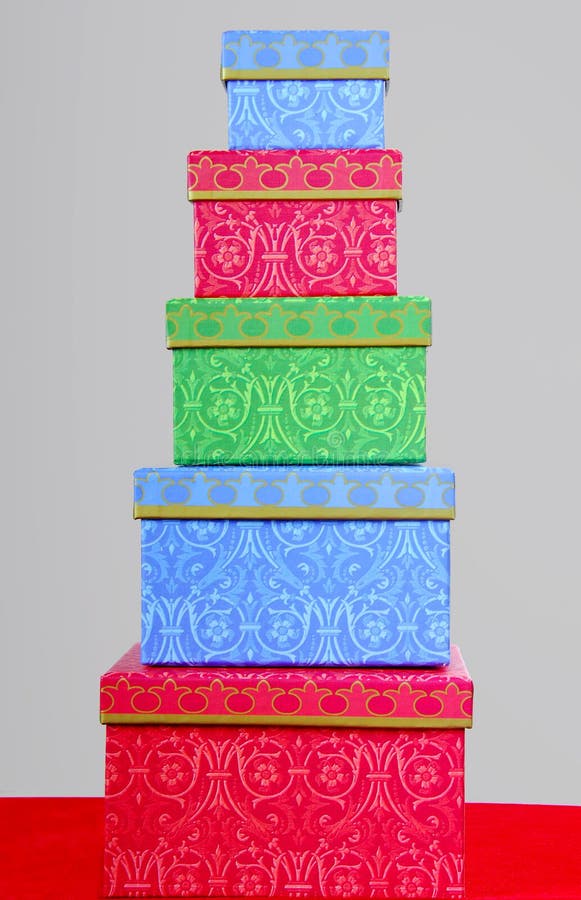 Stacked Presents stock photo. Image of wealthy, christmas - 4901552