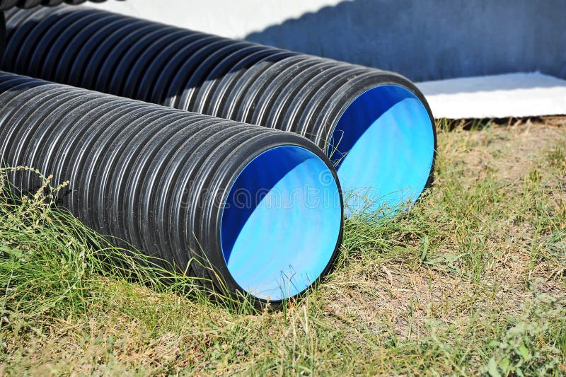 Stacked PVC pipe stock image. Image of culvert, ducts - 61812935